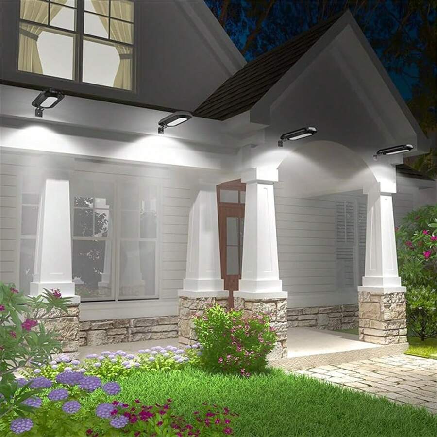 1pc Solar Gutter Lights , 18 LED Gutter Solar Lights Outdoor Waterproof ...