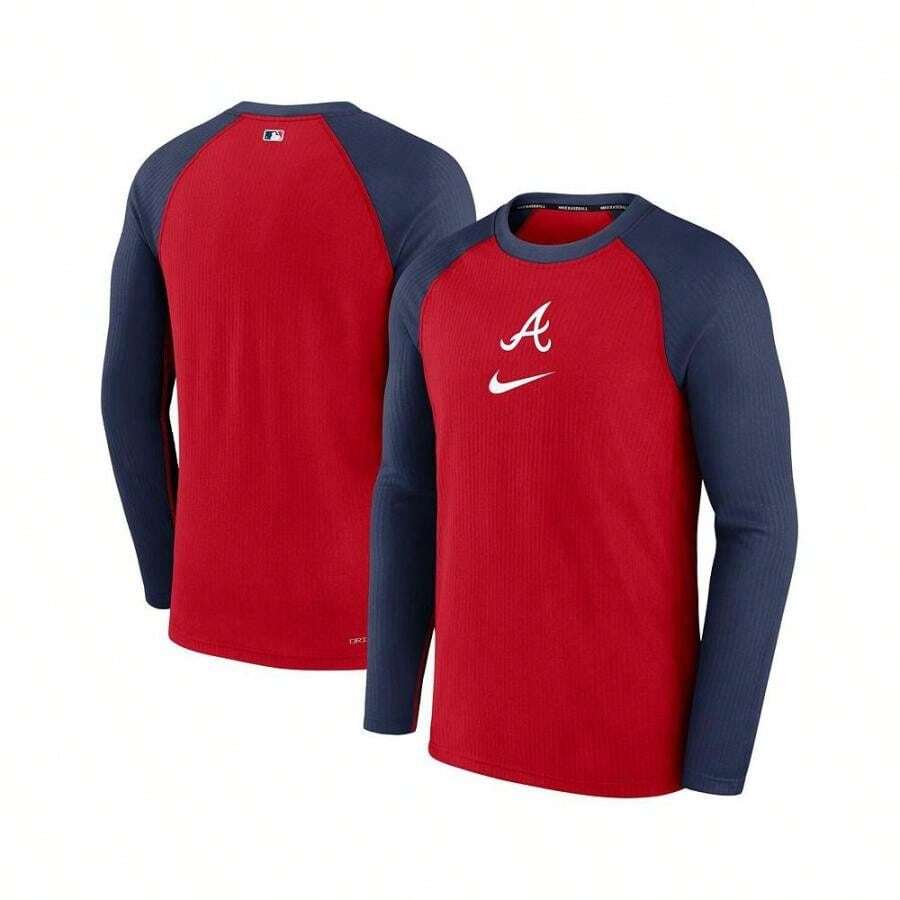 Nike | Men's Red Atlanta Braves Authentic Collection Game Raglan ...