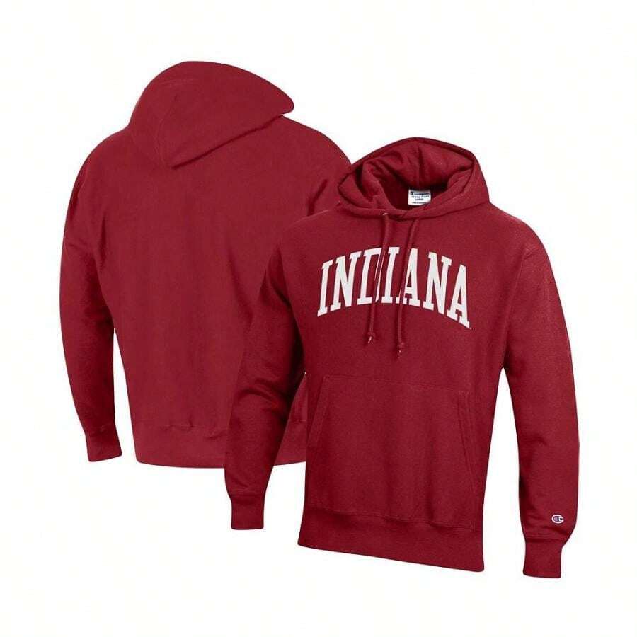 Champion Boyfriend Style Men's Crimson Indiana Hoosiers Team Arch ...