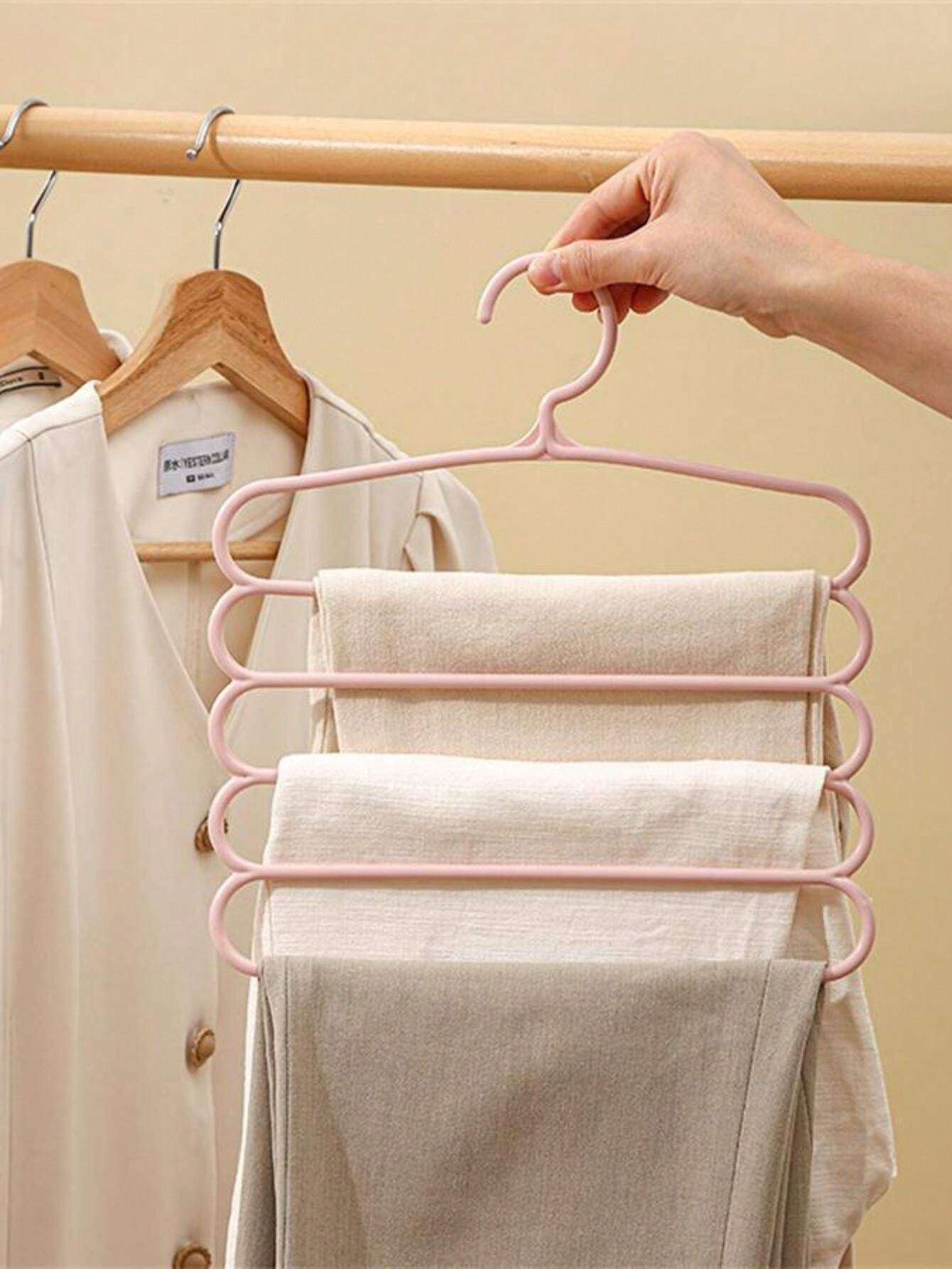 5pcs Multilayered Clothes Hanger For Home And Dormitory, Space-Saving ...