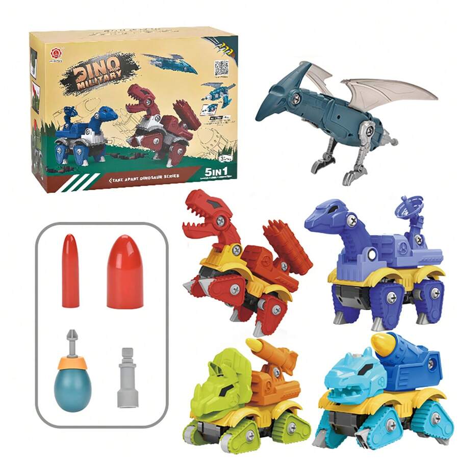 Nut Assembly Dismantling Mechanical Dinosaur Model DIY Dinosaur Battle ...