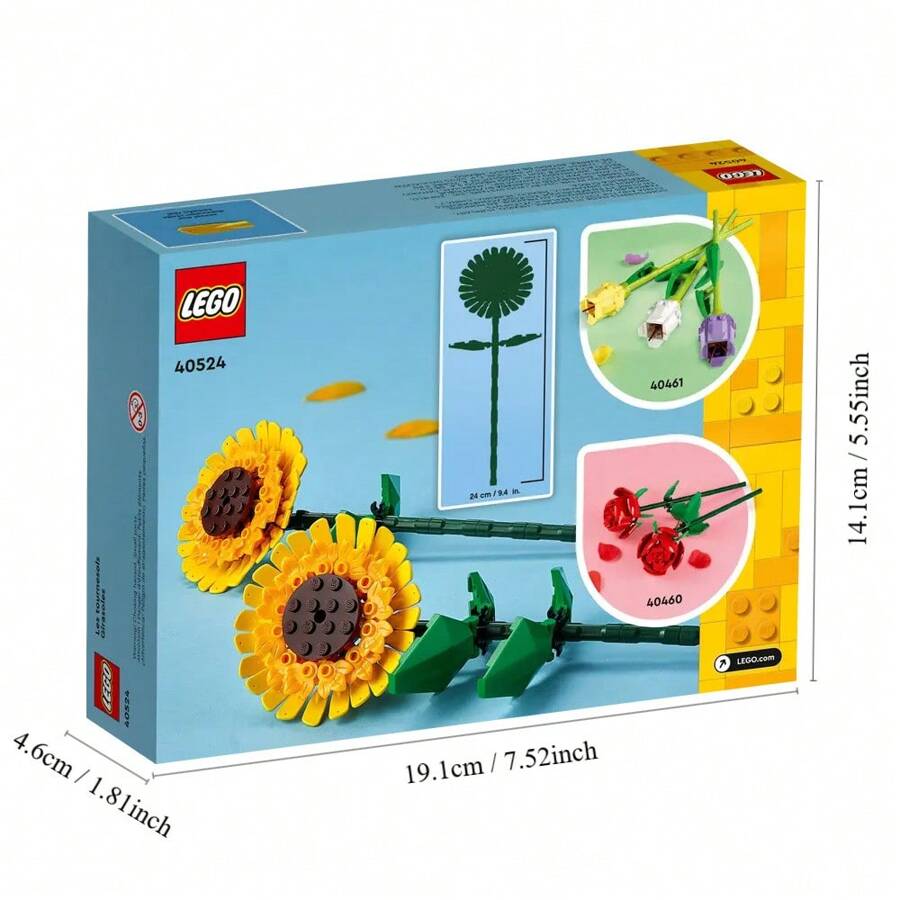 LEGO Flor de girasol icónica 40524 Decoración floral construible para ...