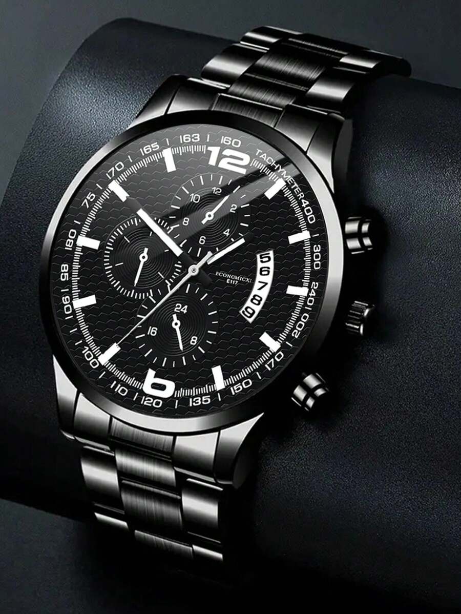 Fashion Trend Disc Dial Teenagers Steel Band Quartz Watch, A Gift For ...