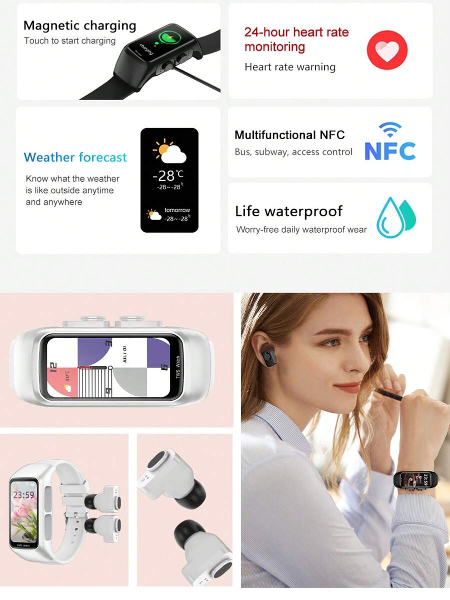 Health And Fitness Smartwatch IPS Screen Pedometer Smartwatch With ...