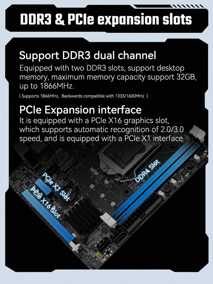 MACHINIST MACHINIST H61 Motherboard LGA 1155 DDR3 RAM Compatible With ...