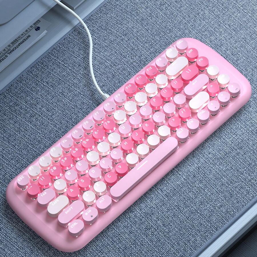 MOFII MOFII Candy M New Wired Mechanical Keyboard With Pink Switches ...