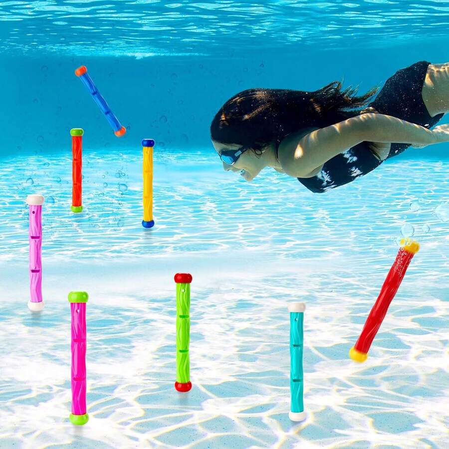 Diving Sticks Pool Toys, 8 Pcs Underwater Training Pool Dive Stick For ...