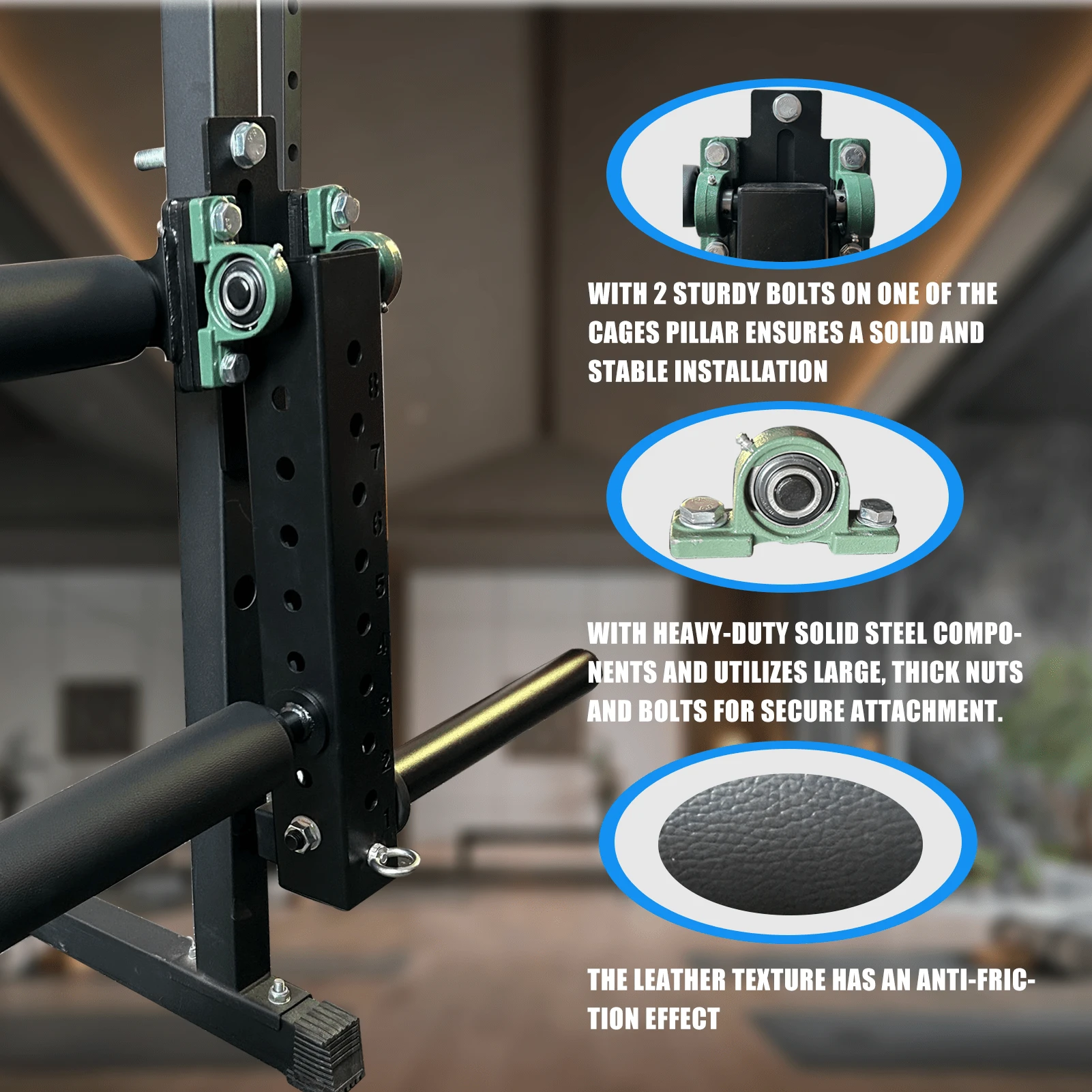 Power Rack Mounted Leg Extension And Curl Machine For Home Gym ...