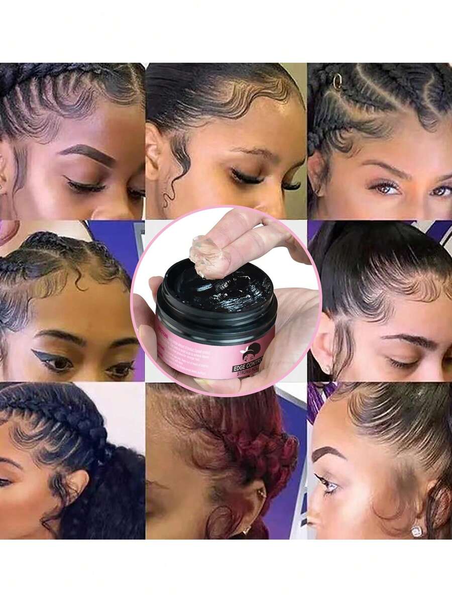 3.4fl.Oz High Hold, Non-Greasy Edges Control Hair Gel, Suitable For ...