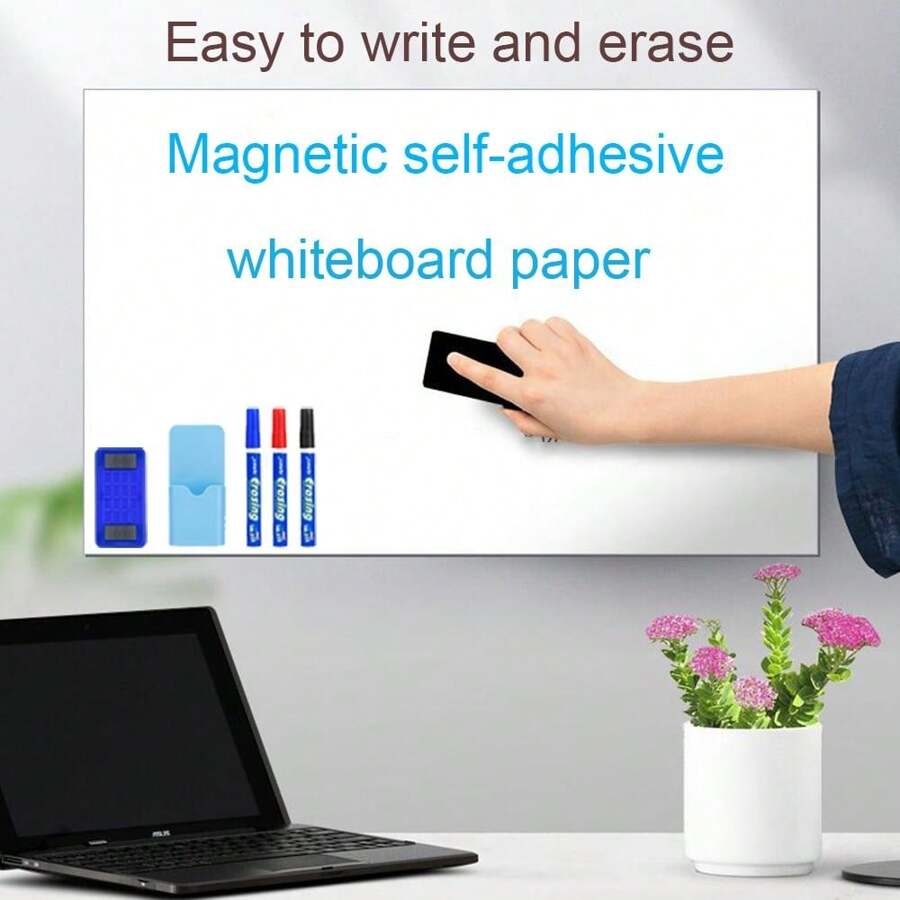 Self-Adhesive Dry Erase Board Paper, Magnetic Self-Adhesive Dry Erase ...