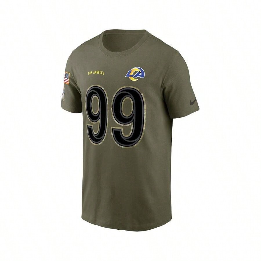 Nike Men's Aaron Donald Olive Los Angeles Rams 2022 Salute To Service ...