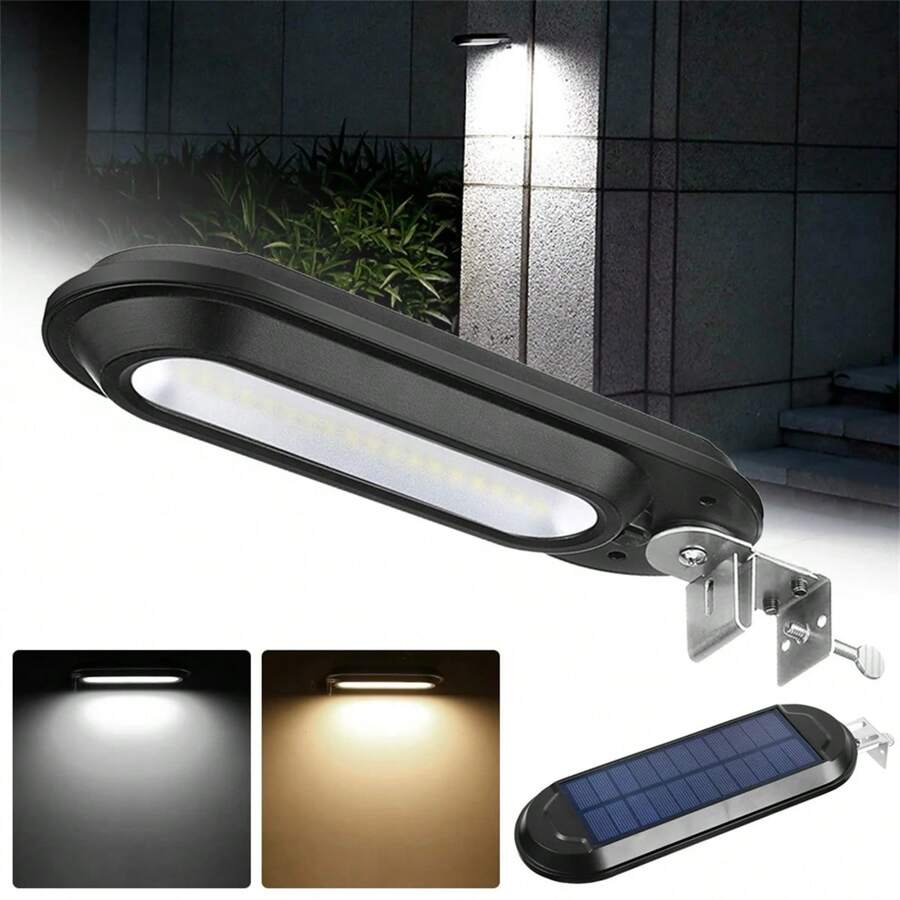 1pc Solar Gutter Lights , 18 LED Gutter Solar Lights Outdoor Waterproof ...