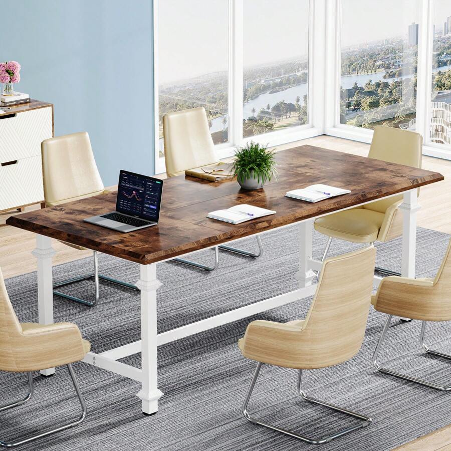 Tribesigns 5 Ft Office Conference Table, Large Conference Room Table ...