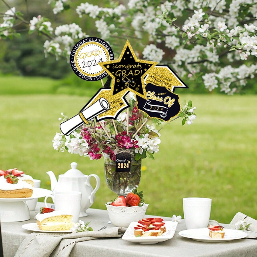 Graduation Decorations Class Of 2024, Graduation Centerpieces ...