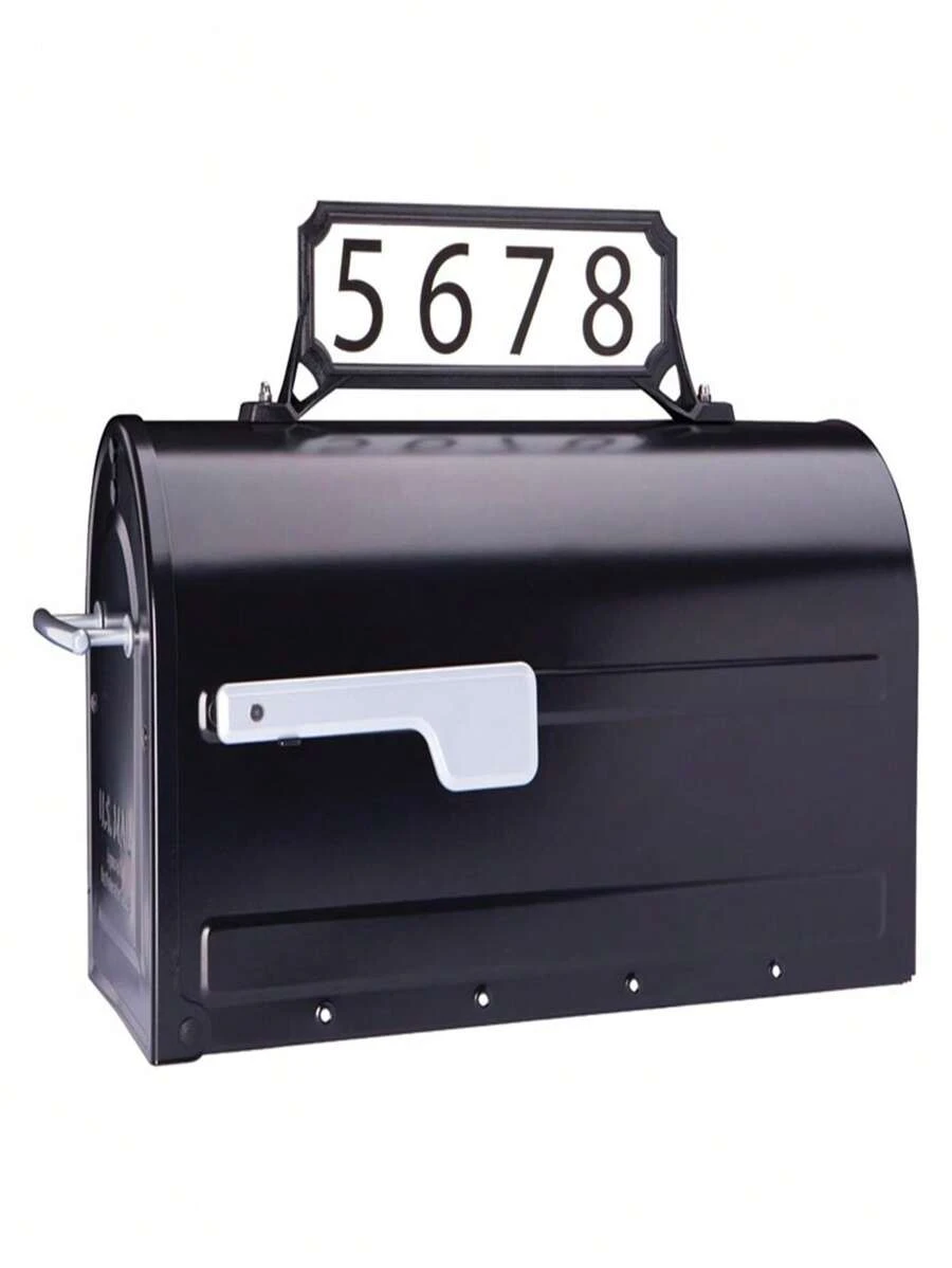 Unbeatablesale Architectural Mailboxes 5006271 Black Steel Manhattan ...