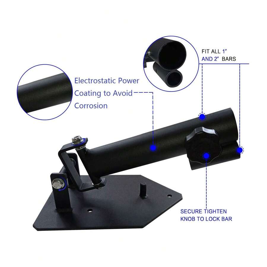 Landmine Base Portable 360 Degree Rotation Barbell Deluxe T-Bar Row ...