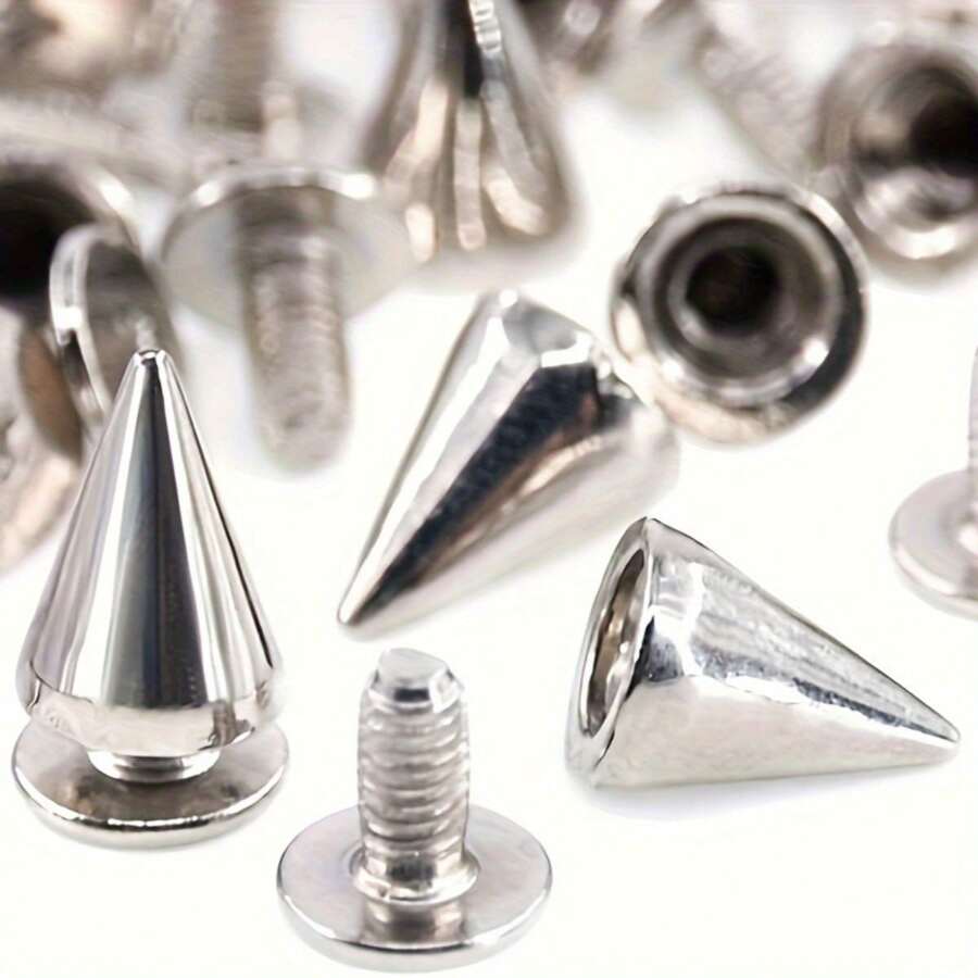 50pcs Bullet Tapered Nails And Metal Studs DIY Leather Craft Cool ...
