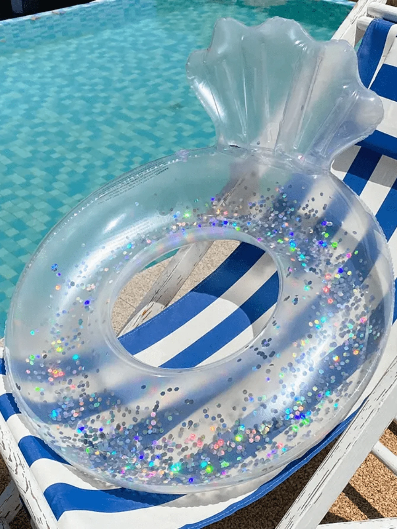 Swim Rings Transparent Swimming Ring Pool Circle Swim Rings Summer ...