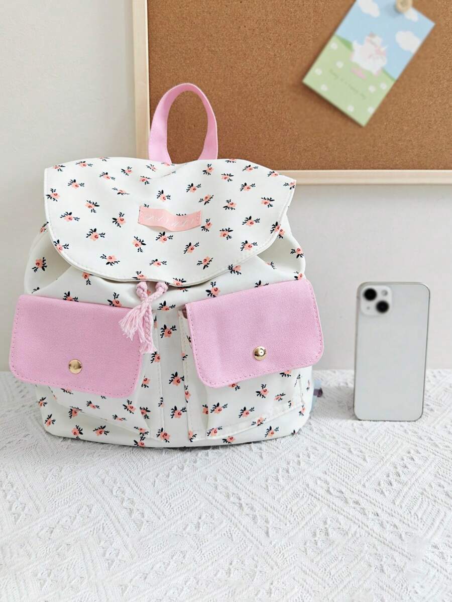 Mini Cute Lightweight Backpack, Girl Print Small Backpack, New Travel ...