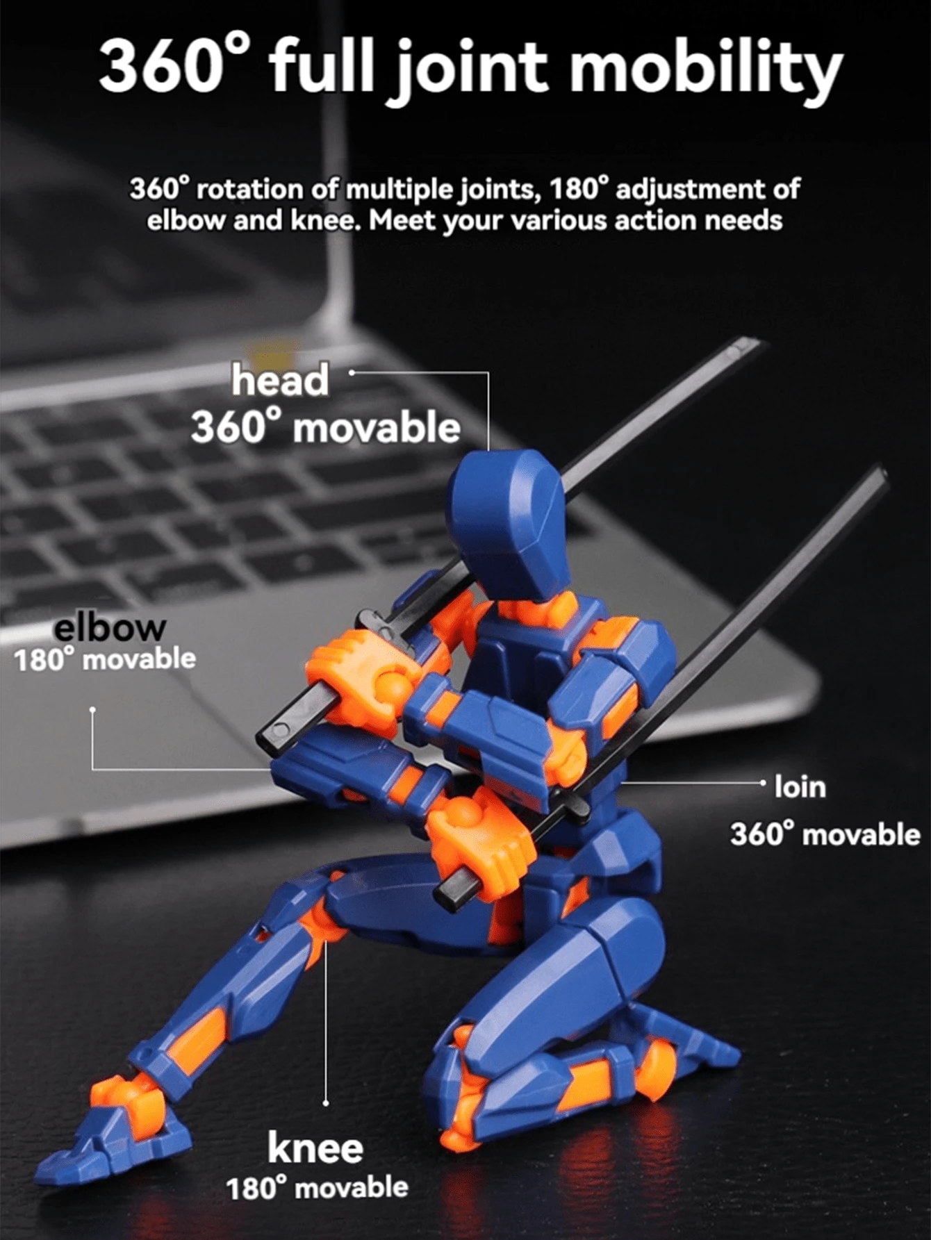 Ein beglückender 13-teiliger beweglicher 3D-gedruckter Puppen Spielzeug ...