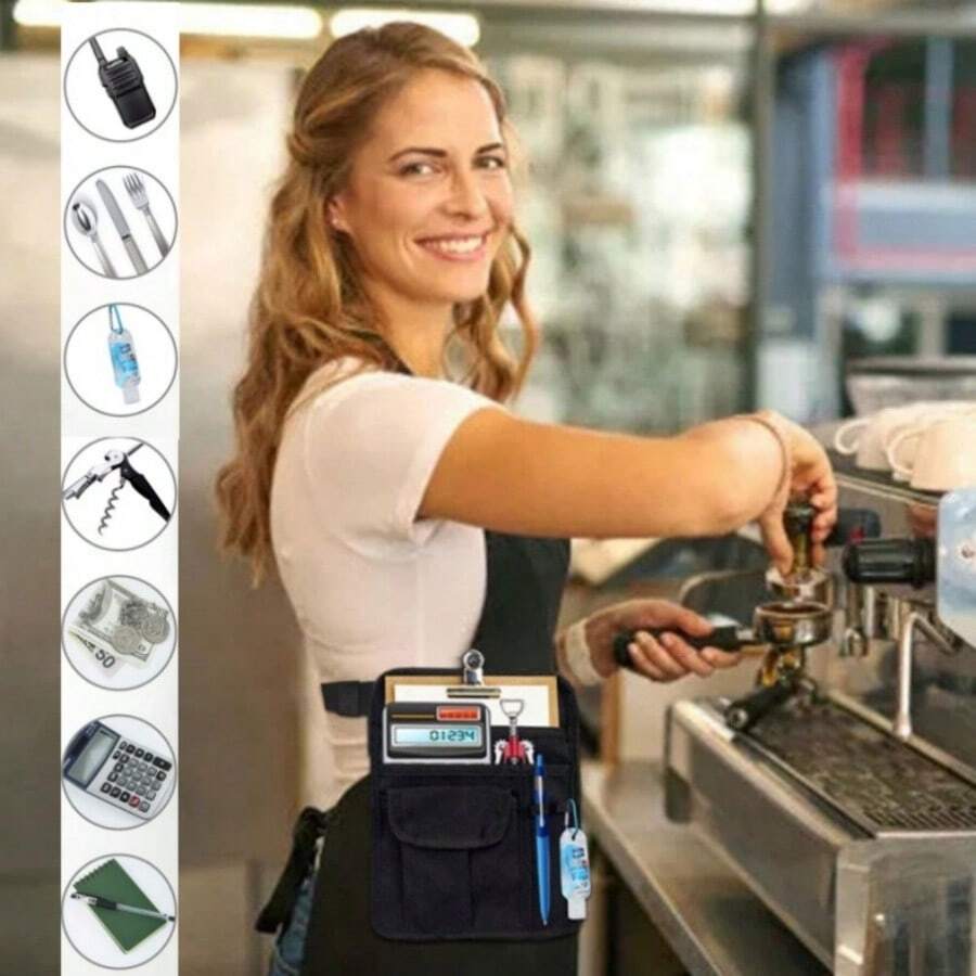 Premium Quality Restaurant Waiter Waist Money Pouch, Restaurant ...
