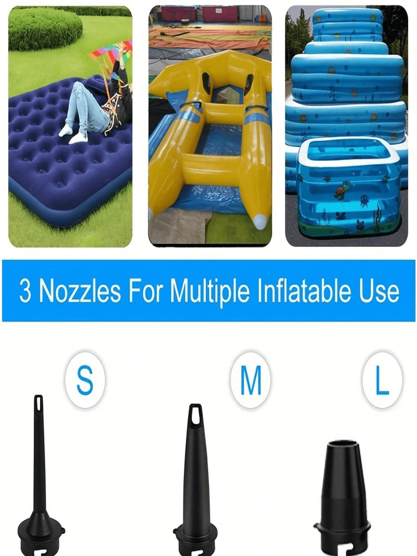 1pc Portable Wireless Outdoor Electric Inflatable Pump, Dual-Use ...