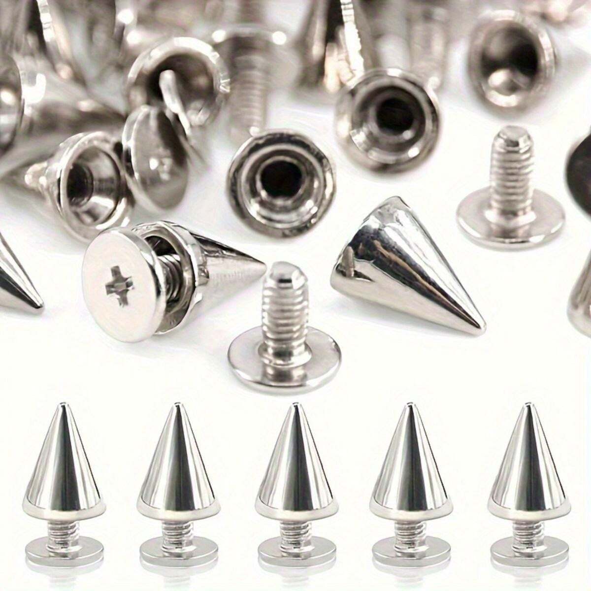 50pcs Bullet Tapered Nails And Metal Studs DIY Leather Craft Cool ...