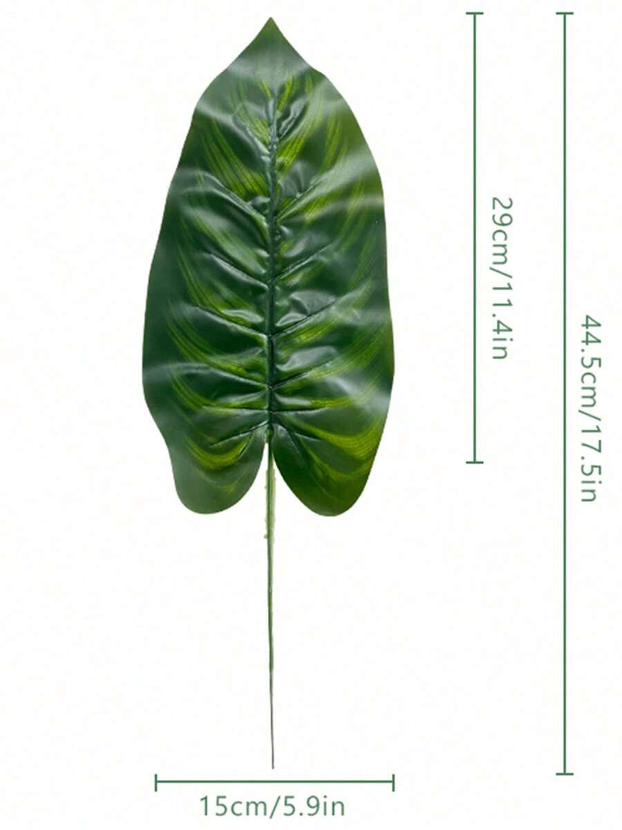 20 Pcs Artificial Bird Of Paradise Plants Leaves Faux Banana Leaves ...