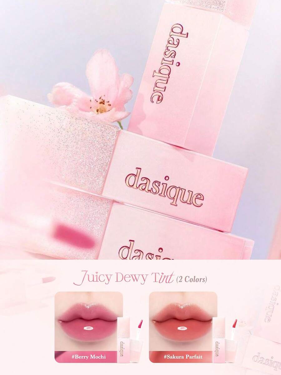 Dasique Dasique NEW Juicy Dewy Tint Sakura Parfait Lipstick | Long-Wearing Glossy Lip Stain, Non ...