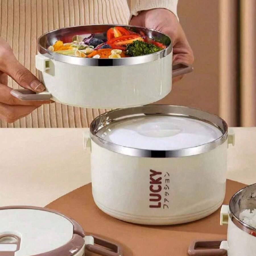 Triple Layer Insulated Food Container With Microwave-Heating Capability ...