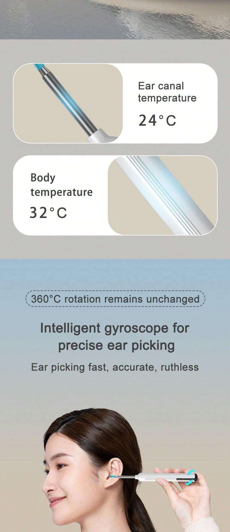 Visual Ear Harvesting, Ear Wax Removal, HD Ear Cleaner Camera, Ear Wax ...