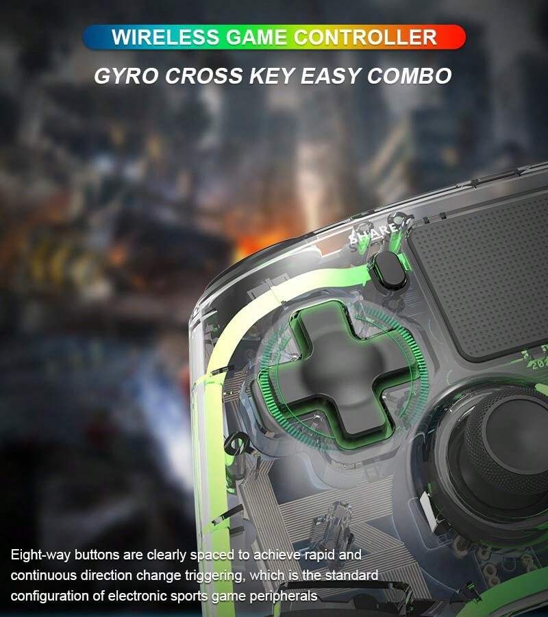 HONSON Switch Wireless Game Controller, With L2R2 Hall Sensor, RGB ...