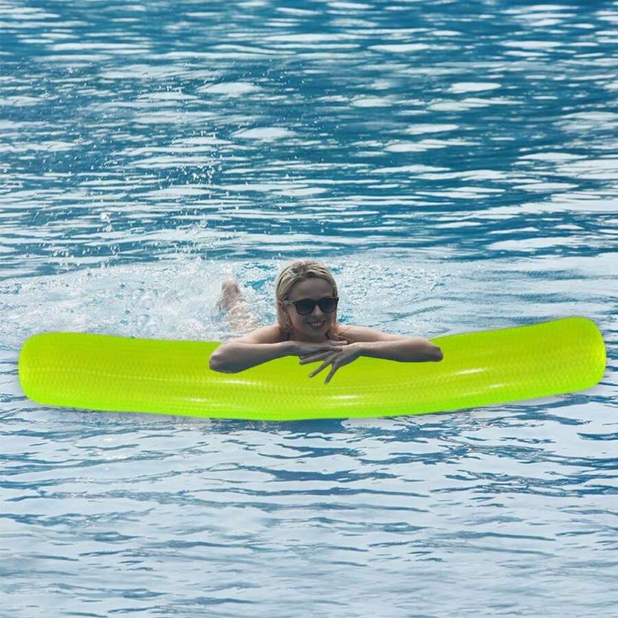 1pc Inflatable Pearlized PVC Swimming Stick For Adults, Water Float For ...