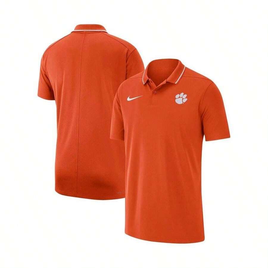 Nike Men's Orange Clemson Tigers 2023 Coaches Performance Polo Shirt ...