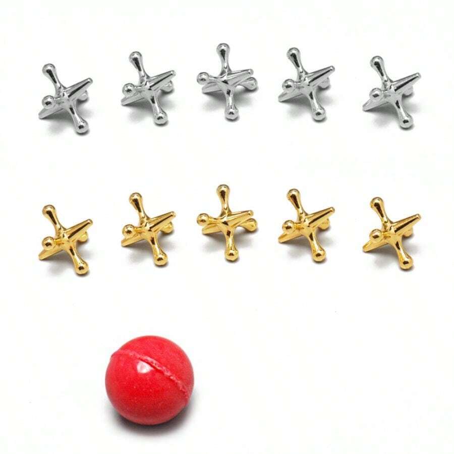 Set retro de 11 piezas de Jacks de metal - Juego clásico de suelo para ...
