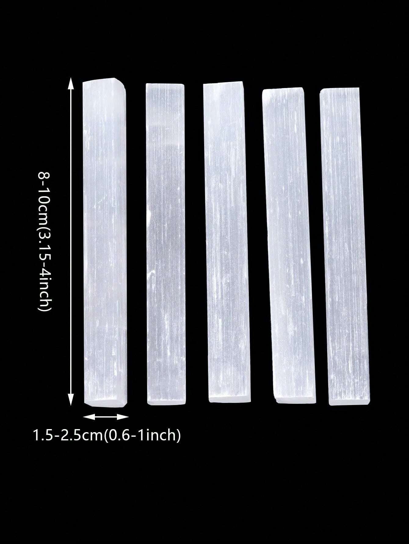 1PC Large Natural Selenite Crystal Sticks , Large Crystal Wands Selenite Sticks White Raw Rough ...