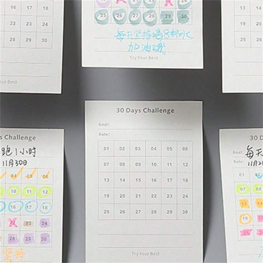 30-Day Self-Discipline Check-In Book, Check-In Plan Book, Minimalist ...