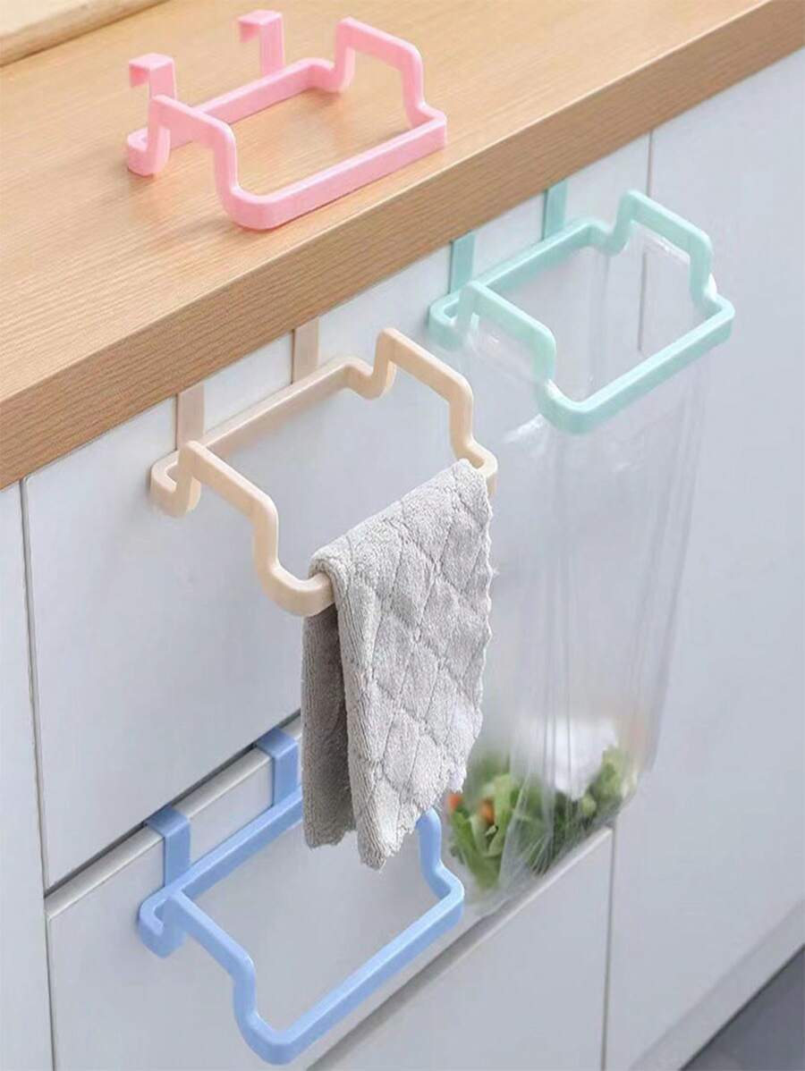 Kitchen Door Hanger Frame, Back-Style Handheld Garbage Bag Holder, Door ...