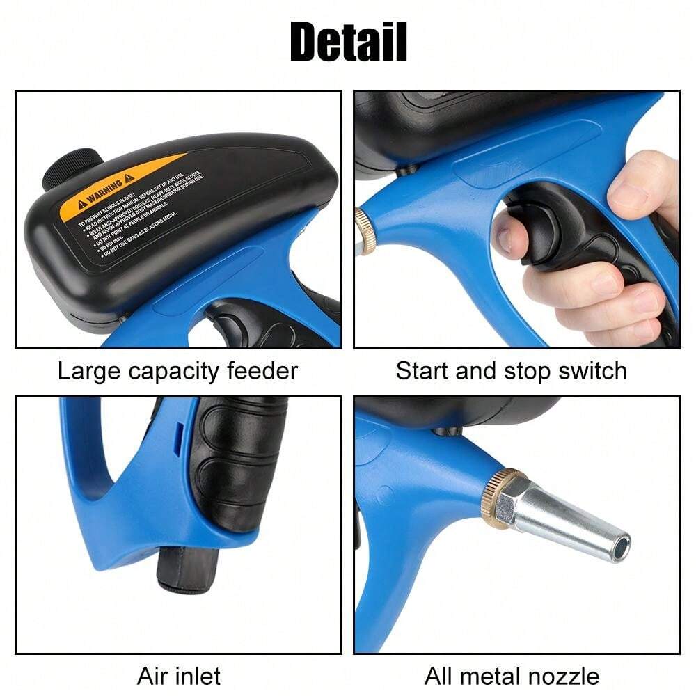 Pneumatic Sand Blasting Machine Handheld Glass Tombstone Sprayer ...
