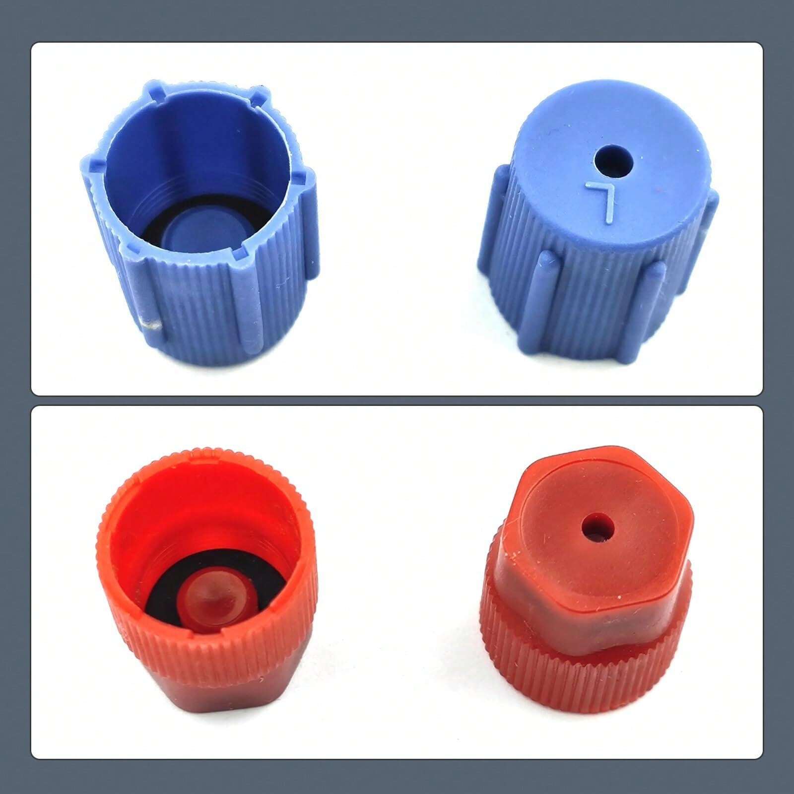 2 PCS Car Low Side High Side Air Conditioning Cover Kit, ABS Plastic ...