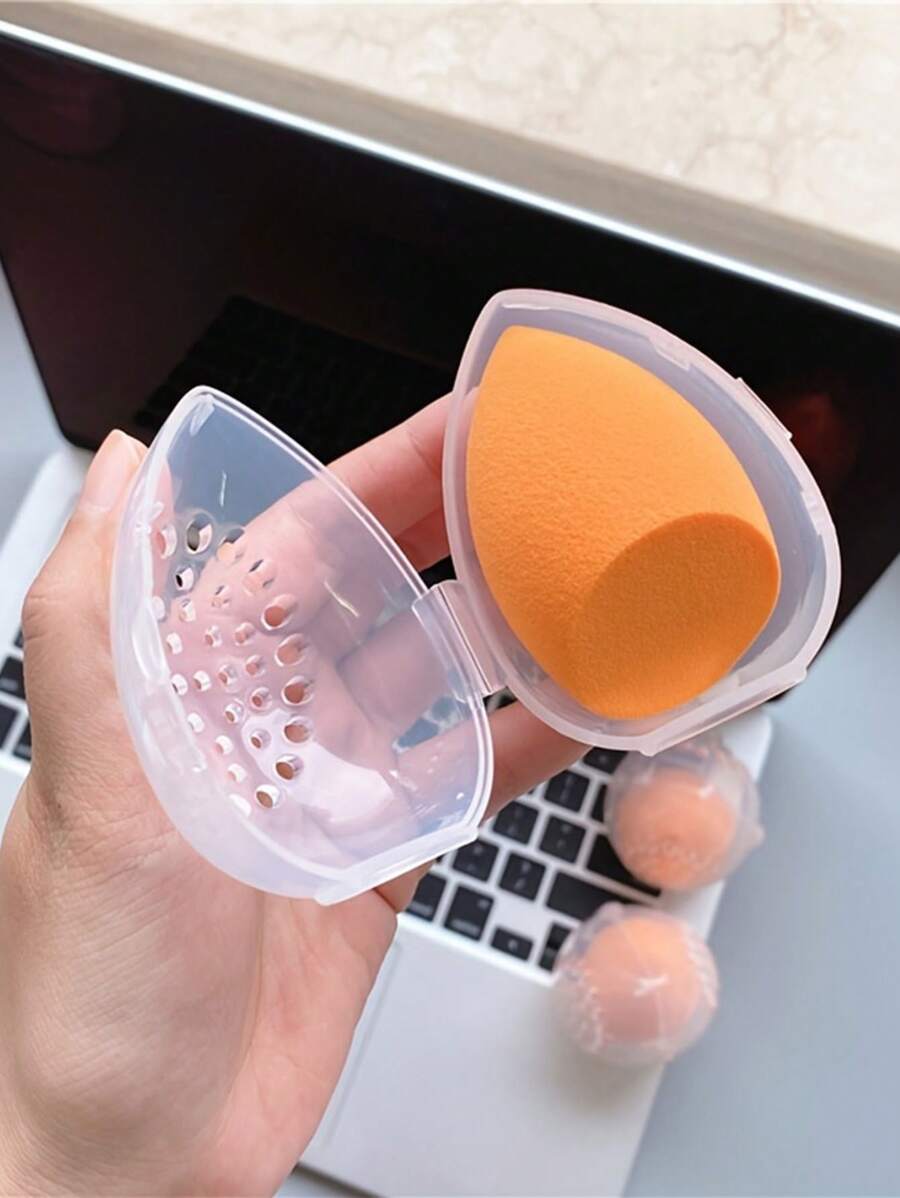 5/10pcs Makeup Sponge Storage Box, Powder Puff Cosmetic Egg Cover ...