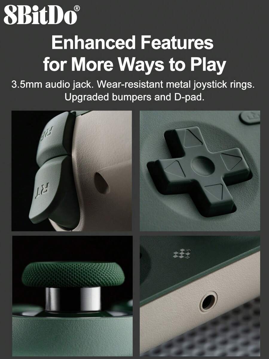 8bitdo 8Bitdo Xbox Wired Controller Officially Licensed Microsoft Xbox,Ultimate C Wired Gamepad ...