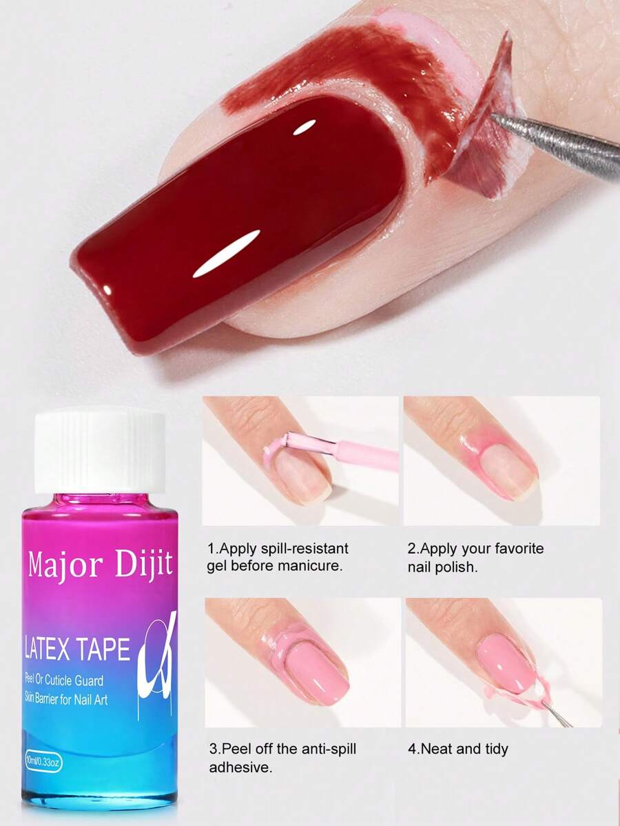 Nail Art Anti-Overflow Sticky Gel For Holographic Nail Polish, Clean ...