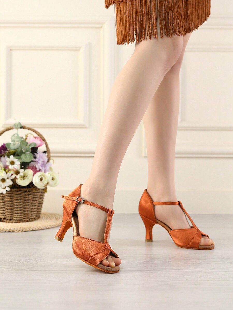 Latin Dance Shoes High-Heeled Ballroom Dance Shoes Salsa Ballroom Dance ...