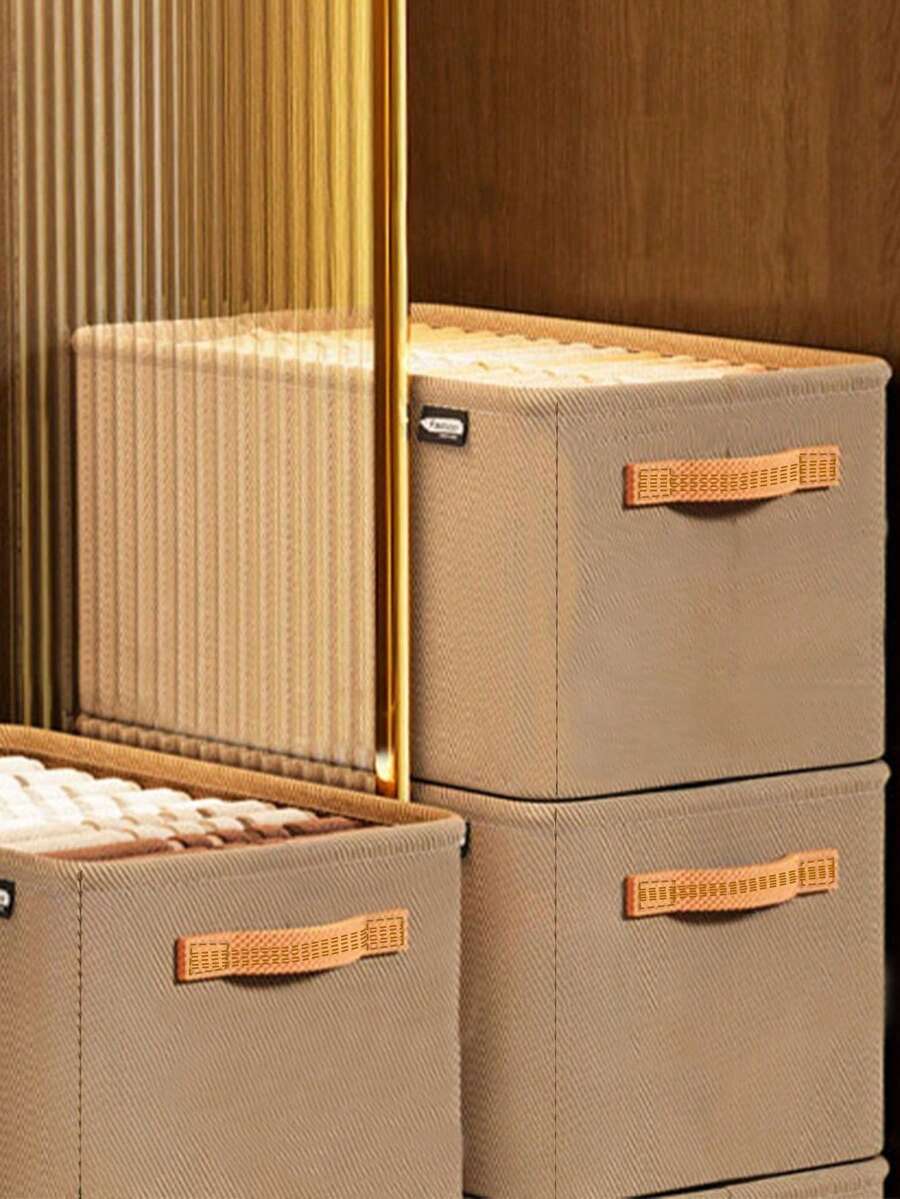 1pc,Storage Box Thickened Fabric Storage Basket Clothes And Trousers ...