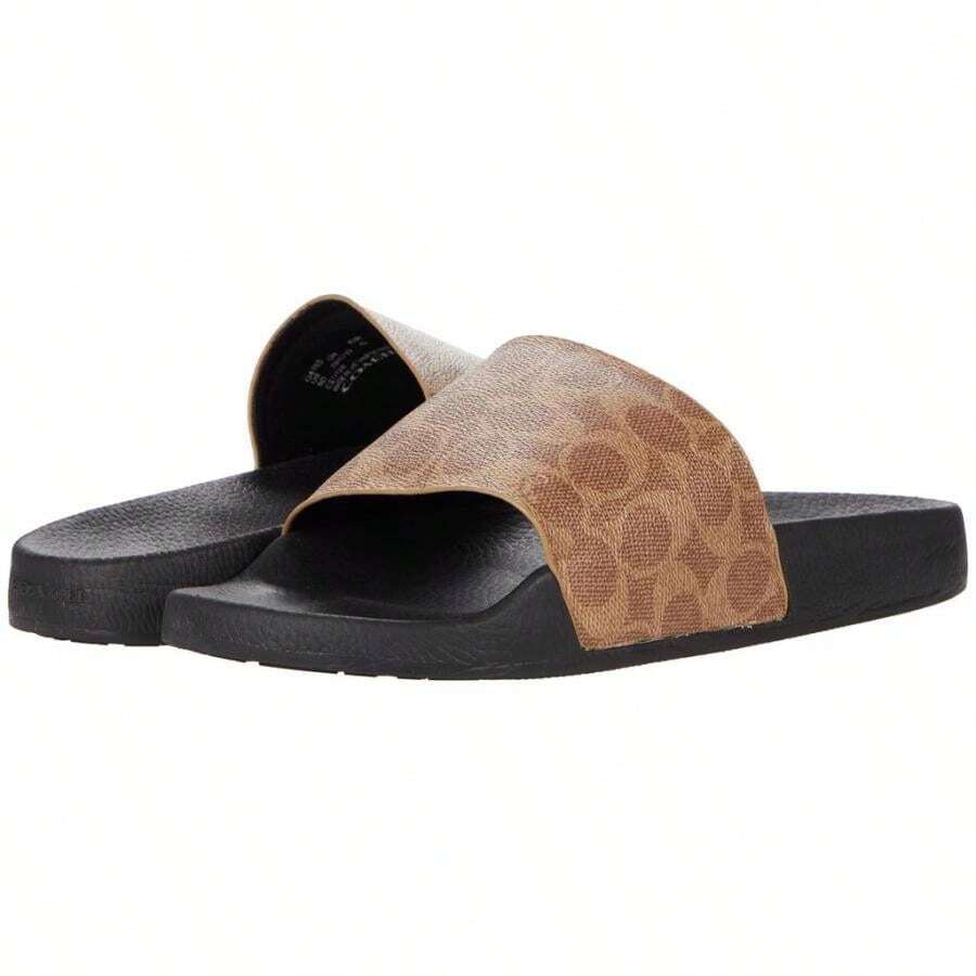 Coach Signature Coated Canvas Pool Slide | SHEIN USA