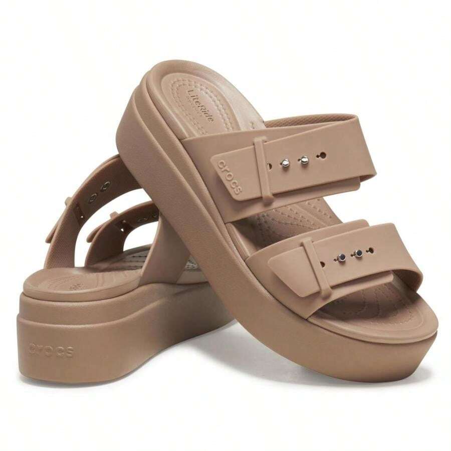 Crocs Brooklyn Buckle Low Wedge | SHEIN USA