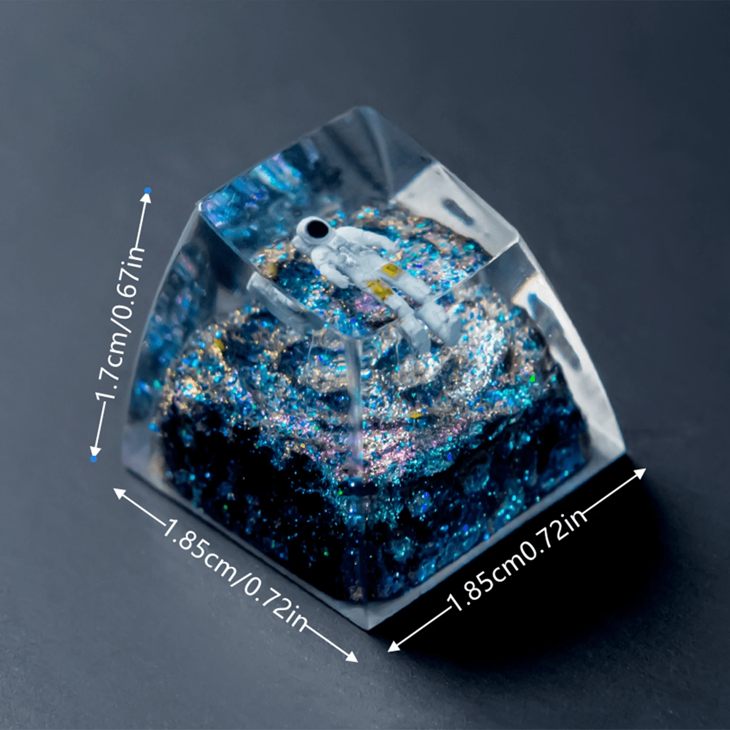 Astronaut Resin Artisan Keycaps, Galaxy Spacebar Keycaps, Interstellar ...