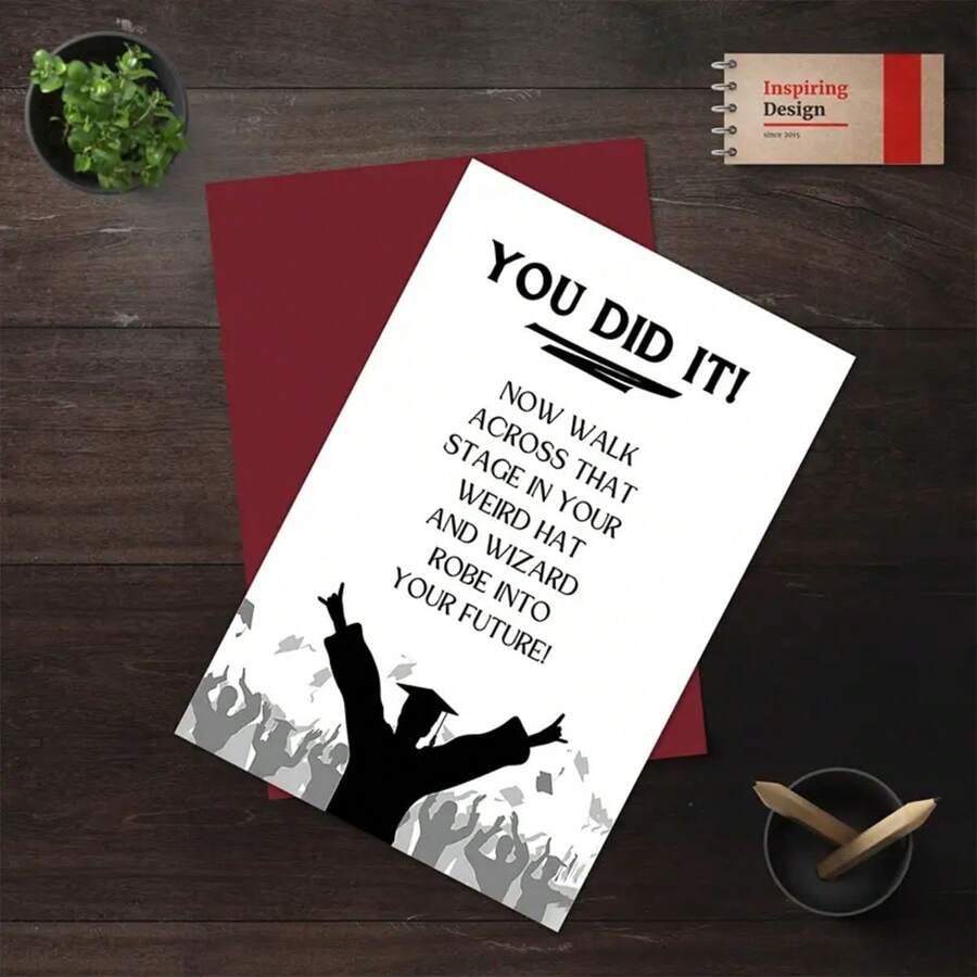 Fun Graduation Card, University Graduation Card, High School Graduation ...