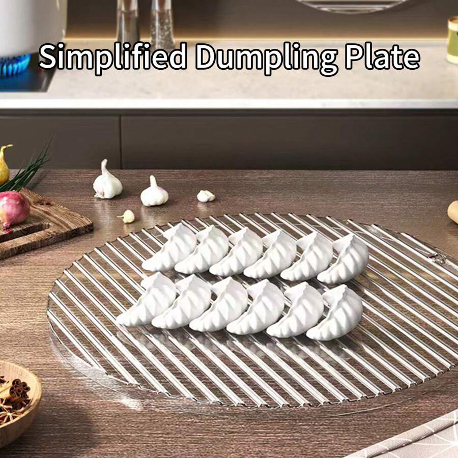 1pc Transparent Dumpling Tray, Kitchen Dumpling Cover Plate, Dish Plate ...